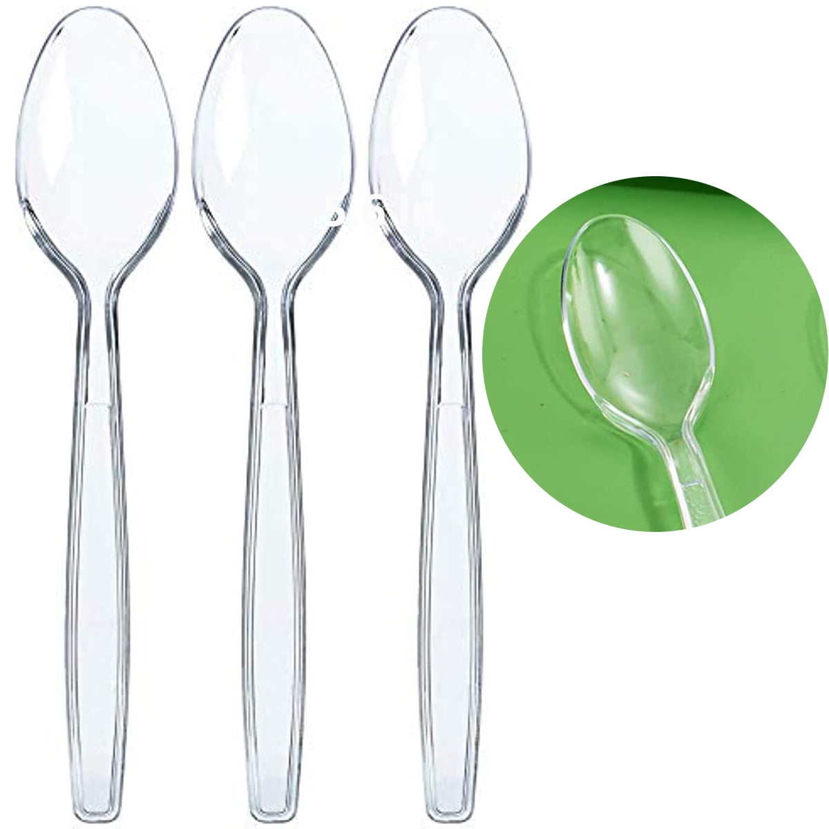 Disposable Plastic Spoons, Clear Plastic Spoons , Disposable Clear ...