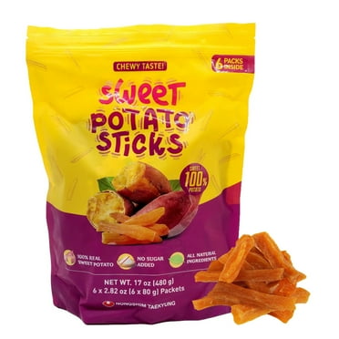 Snak Yard Organic Sweet Potato Sticks, USDA Organic, 6 x 2.82 oz, Net ...
