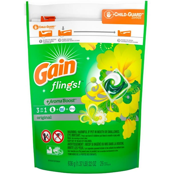 24 Pack Original Scented Flings Laundry Detergent - Walmart.ca