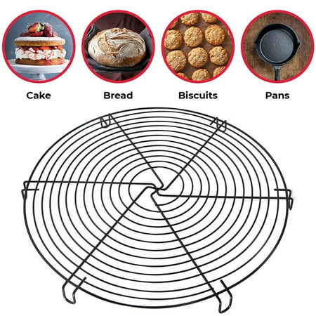 Round Cooling Cooking Racks, Iron Round Steaming Baking Rack, Diameter ...
