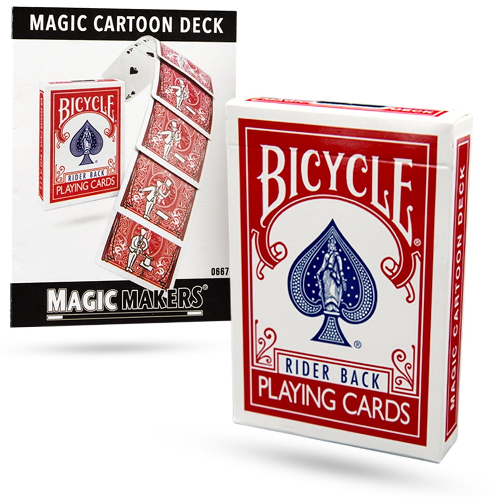 Magic Makers Magic Cartoon Deck - Specialty Card Trick Deck - Walmart ...