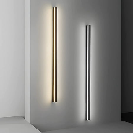 Modern Wall Light, LED Linear Wall Sconce Metal 1-Light Minimalist ...