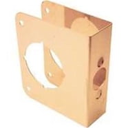 1-3/4 in. x 4-1/2 in. Thick Solid Brass Lock and Door Reinforcer, 2-1/8 ...