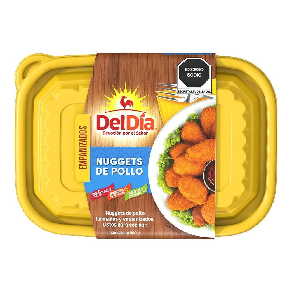 Nuggets de pollo Del Día empanizados y congelados 500 g | Walmart en línea