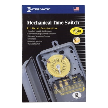 Intermatic Indoor 24 Hour Dial Timer 120 volt Gray - Walmart.com