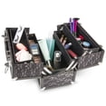 Caboodles Large Makeup Train Case with Four Trays, Black - Walmart.com