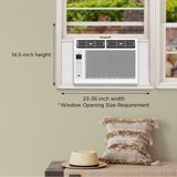 TCL 6,000 BTU Window Air Conditioner, 250 sq. ft., LED Display ...