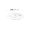 Amketima Compartment Meal Tray 10 Inch Plastic Divided Plate 5 Sections ...