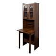 AENKYO Fold-Out Convertible Writing Desk with Storage Cabinet, Space ...