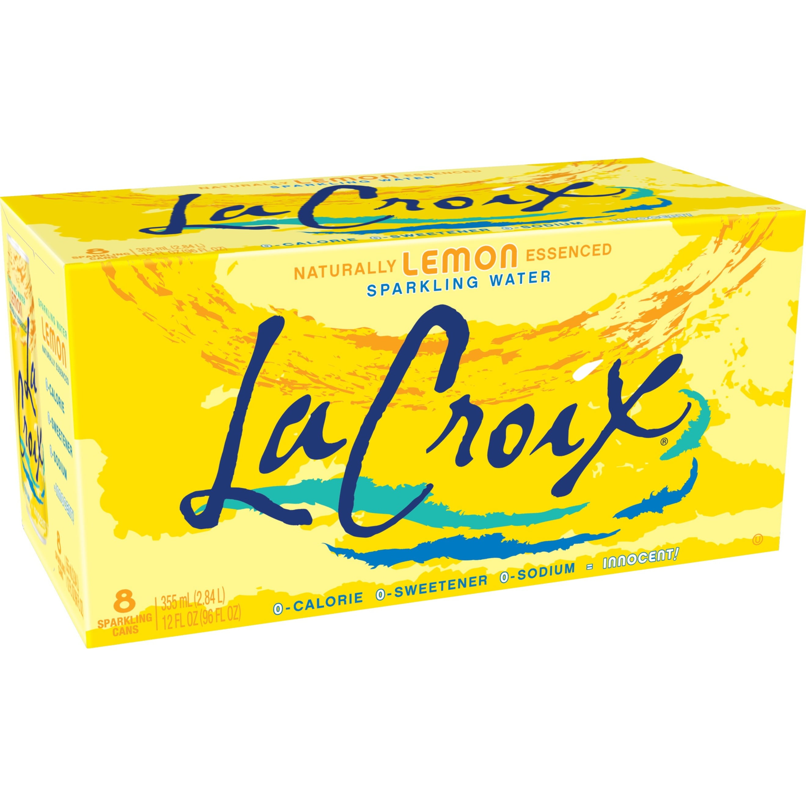 LaCroix Sparkling Water, Lemon 8pk/12 fl Oz - Walmart.com