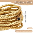 5M Round PU Leather Jewelry Cord Rope with 1Pc Organza Gift Drawstring ...