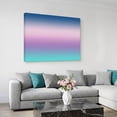 Blue Purple Canvas Print Wall Art, Pink Teal Gradient Wall Decor Modern ...