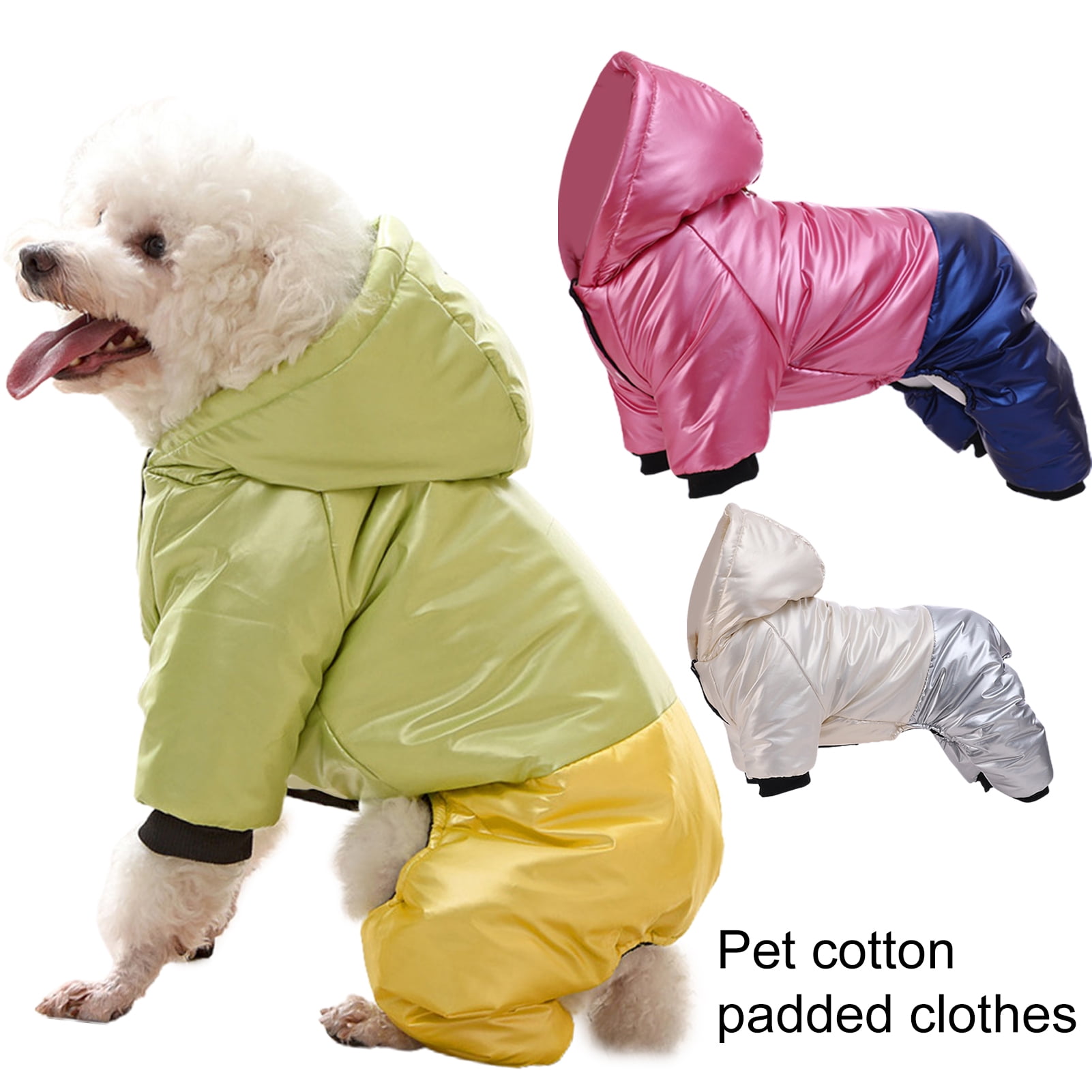 Winter Hooded Dog Coat Warm Waterproof Puppy Down Jacket, Lightweight ...