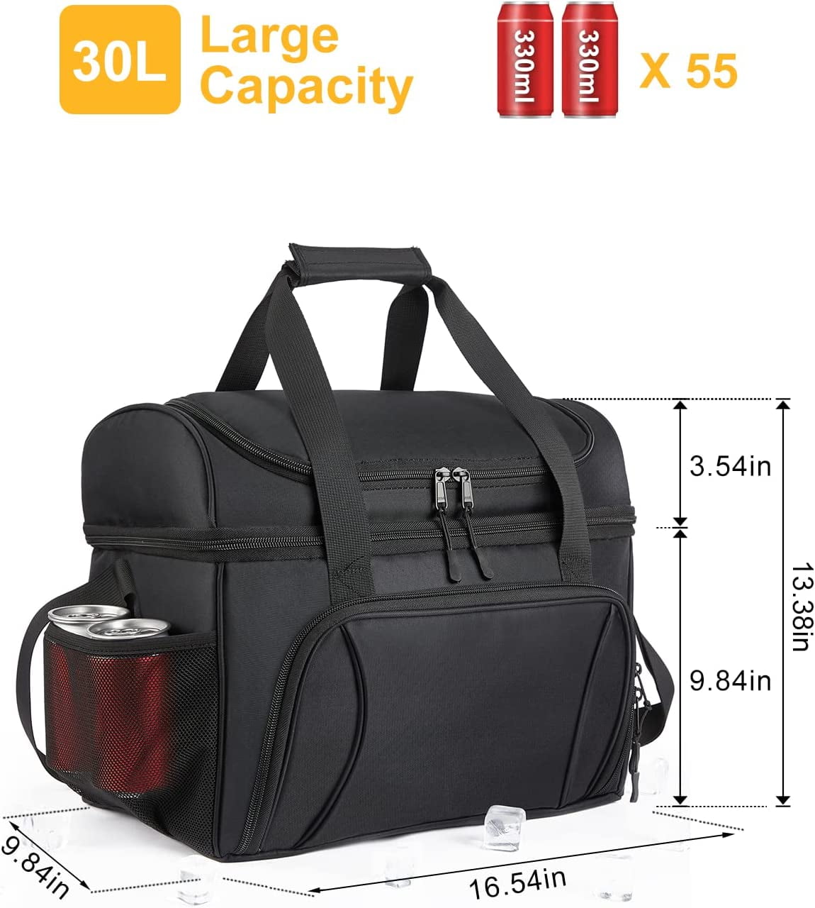 Double Leaves 30L Extra Large Cooler Bag Insulated Flight Attendant ...
