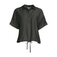 Time and Tru Women’s Chambray Utility Top, Sizes XS-XXXL - Walmart.com
