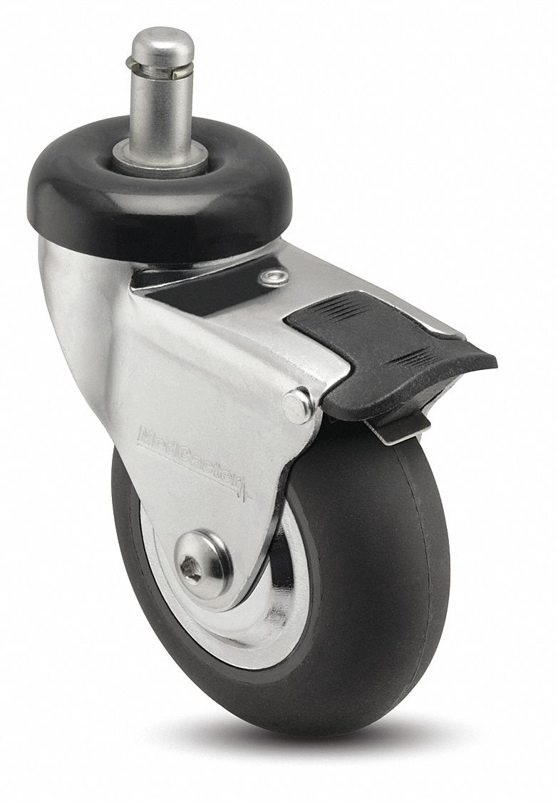 Medcaster Stem Caster,Swivel,2" Wheel Dia. CN02NRP100TLGR01 - Walmart.com