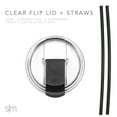 Simple Modern 12oz Voyager Travel Mug Tumbler w/ Clear Flip Lid & Straw ...