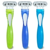 Equate Women's 4-Blade Disposable Razors, Color May Vary (3 Count ...