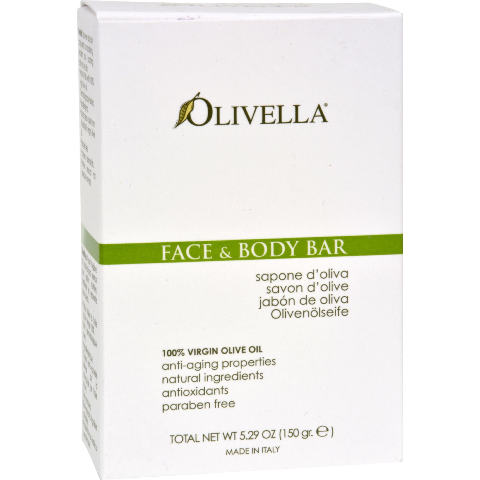 Olivella All Natural 100% Vigin Olive Oil Face & Body Soap, Original 5. ...