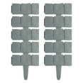 Garden Fence Edging Cobbled Stone Plant Border Plastic Effect Cobbled