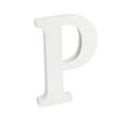 White Wood Letters 3 Inch, Wood Letters for DIY Party Projects (P ...