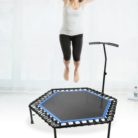 Indoor Trampoline, Hexagonal Trampoline Stable For Adult For Recreation ...