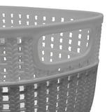 Simplify 2 Tone Small Plastic Storage Basket, Gray - Walmart.com
