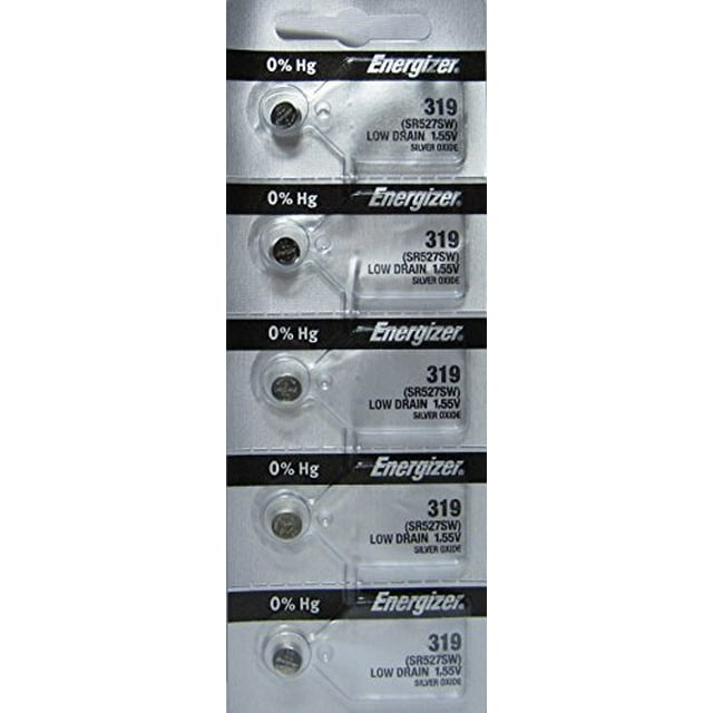 Energizer Batteries 319 (SR527SW) Silver Oxide Watch Battery. On Tear ...