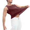 Ceisia Men's Glitter Tank Top Sparkly Sleeveless Crew Neck Shirt for ...