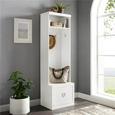 Riverbay Furniture Pyramid Hall Tree in White - Walmart.com