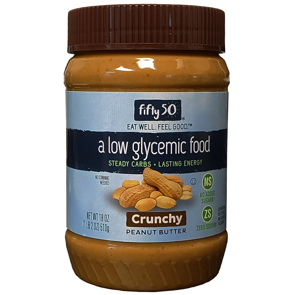 Fifty 50 Foods Fifty 50 Peanut Butter, 18 oz - Walmart.com - Walmart.com