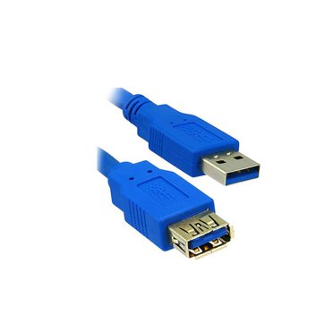 C&E USB 3.0 Extension Cable, Blue, Type A Male/Type A Female, 1 Feet, 2 ...