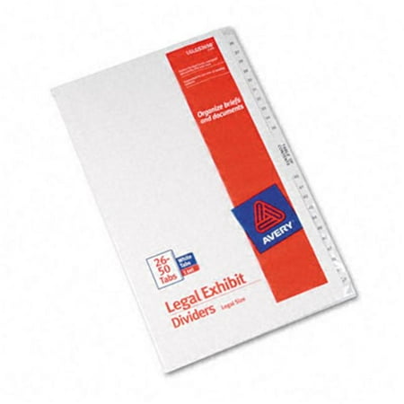 Avery 11373 Avery-Style Legal Side Tab Divider Title: 26-50 14 x 8 1/2 ...
