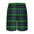 Ceisia Men's Gift Relaxed Knee-Length Plaid Shorts Elastic Waist ...