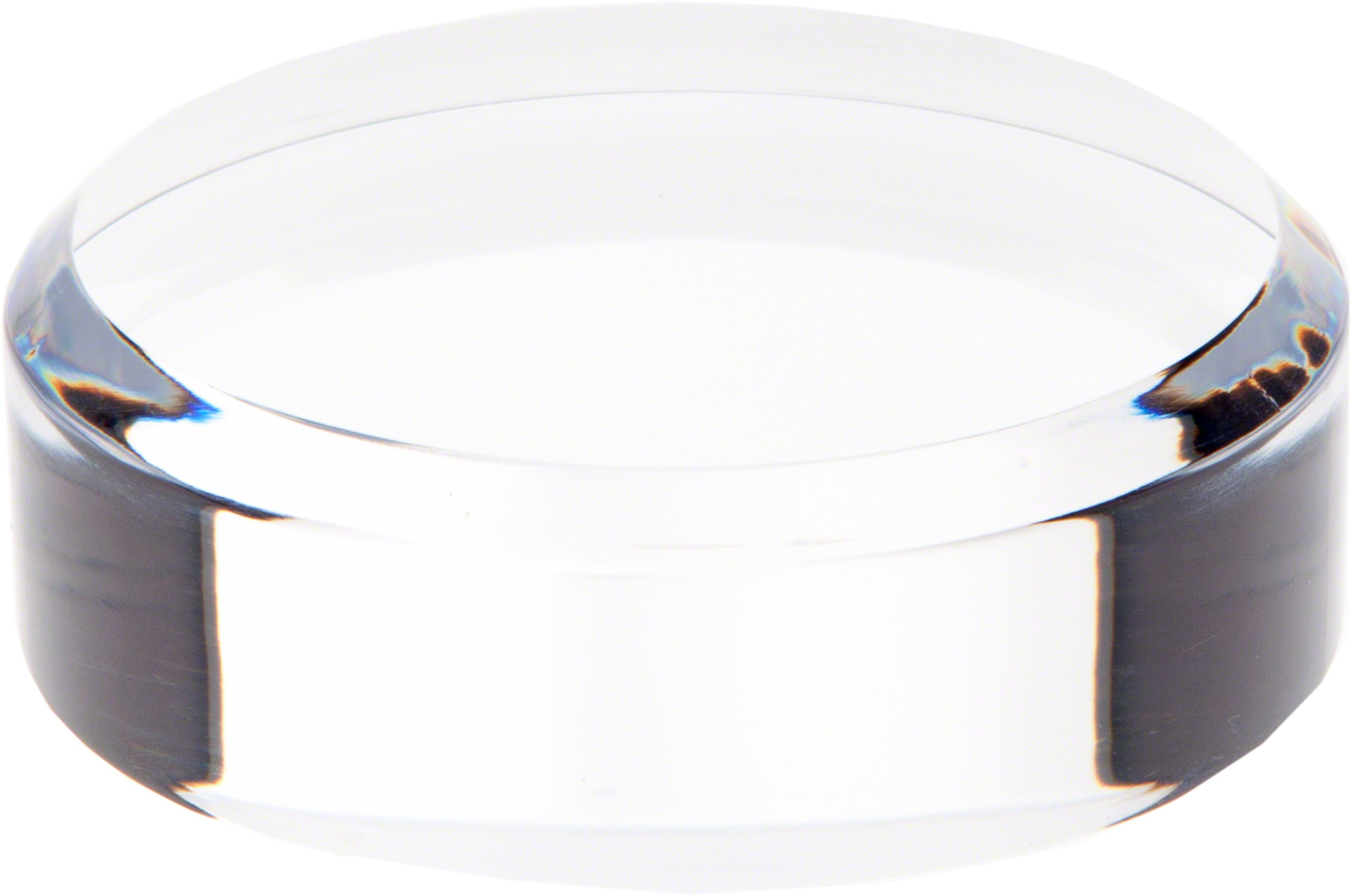 Plymor Clear Acrylic Beveled Round Display Base, 3" W x 3" D x 1" H ...
