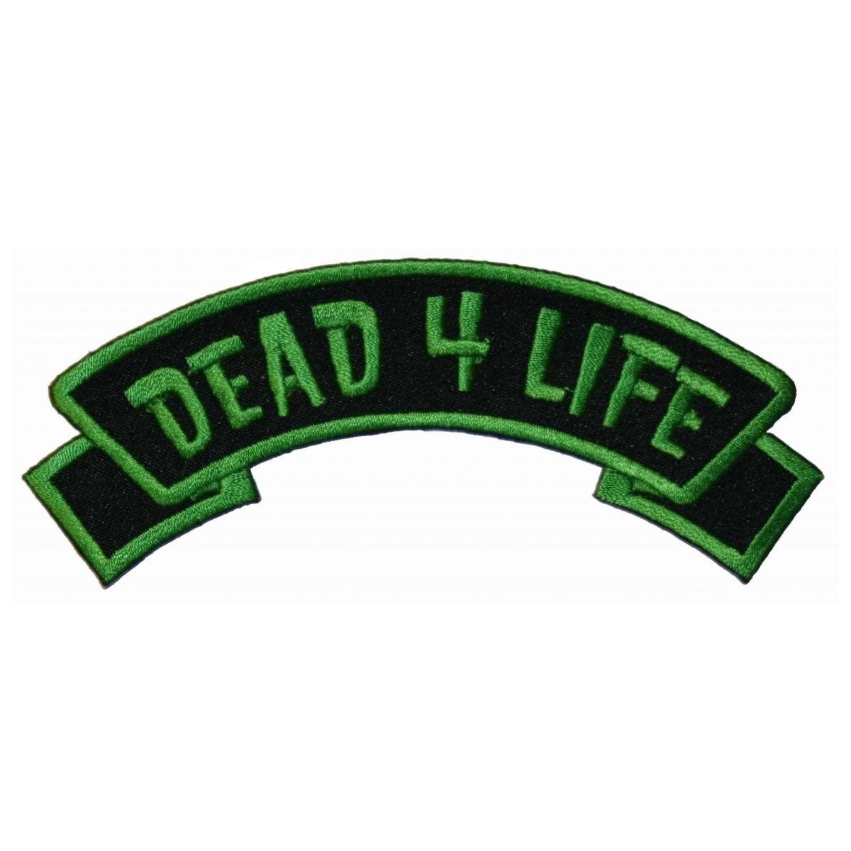 Dead 4 Life Name Tag Zombie Skull Kreepsville Embroidered IronOn ...