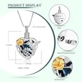 Always In My Heart - Hummingbird Cremation Jewelry with Crystal Heart ...
