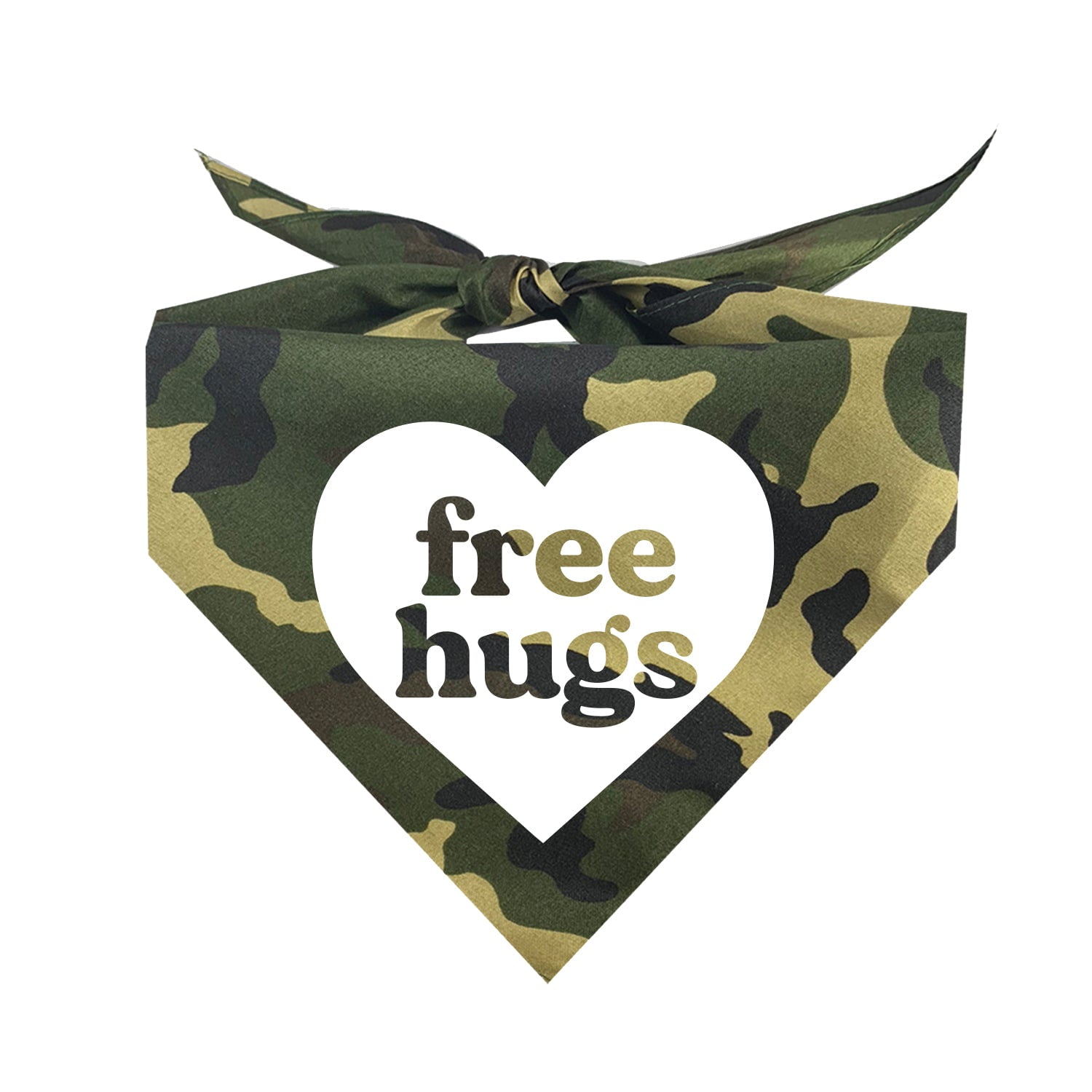 Free Hugs Heart Triangle Dog Bandana (Assorted Colors) - Walmart.com