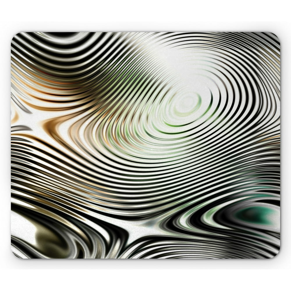 Abstract Mouse Pad, Geometrical Modern Zebra Like Pattern with Circled ...