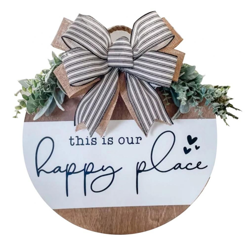 Welcome Sign For Front Door Round Wooden Door Wreaths Sign Farmhouse welcome-sign-for-front-door-round-wooden-door-wreaths-sign-farmhouse