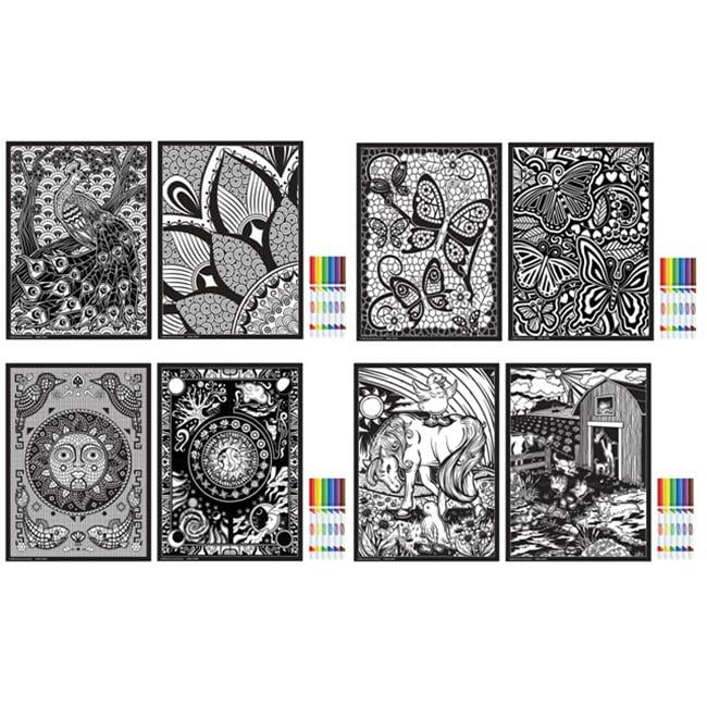 Fuzzy & Line Art Poster Assorted Styles, 11 x 15 in. - Walmart.com ...