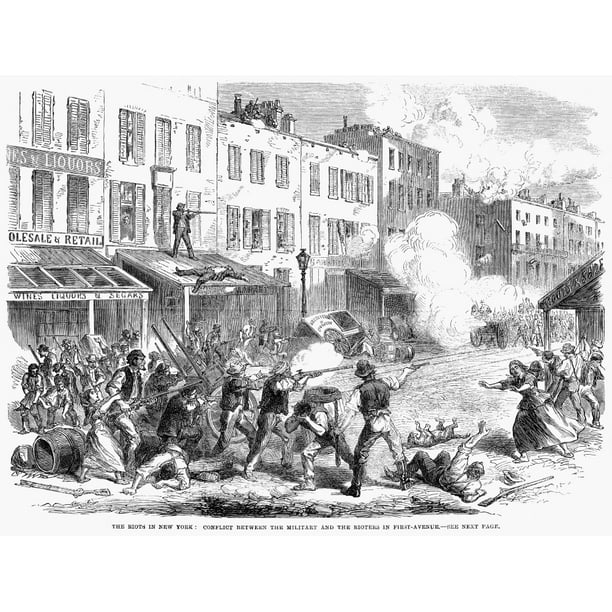 New York Draft Riots Nconflict Between The Military And An Angry Mob