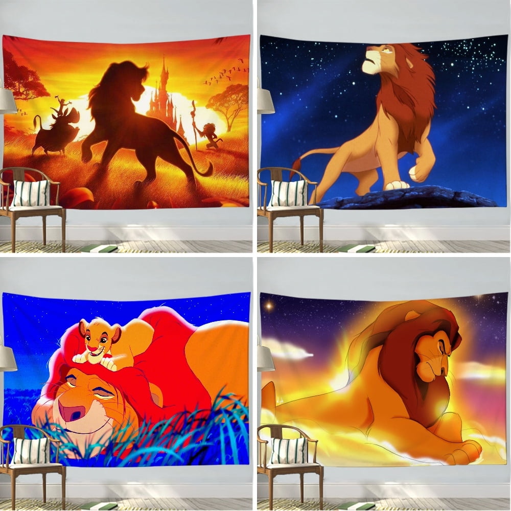 The Lion King Simba Tapestry,Novelty Party Banner for Boy Girl #01(39 ...