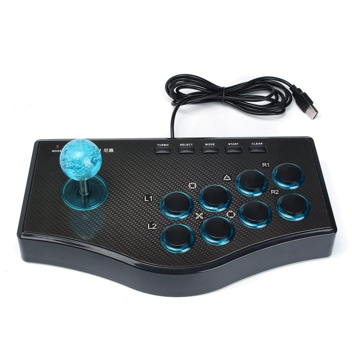 USB Arcade Fighting Stick Fighter Joystick Game Controller For PC PS3 ...