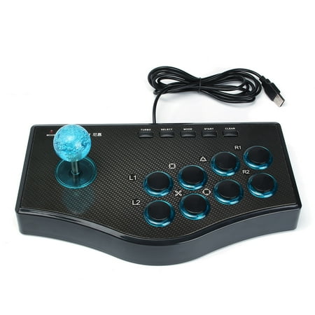 USB Arcade Fighting Stick Fighter Joystick Game Controller For PC PS3 ...