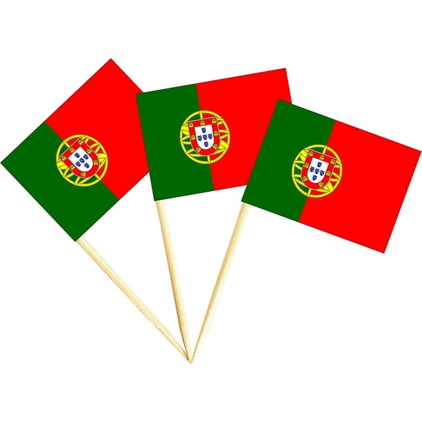 100 Pcs Portugal Toothpick Flags,Cupcake Toppers The Portuguese ...
