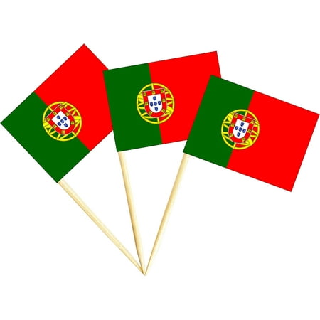 100 Pcs Portugal Toothpick Flags,Cupcake Toppers The Portuguese ...