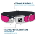 Buckle-Down Pet Collar, Dog Collar Metal Seatbelt Buckle, Hot Pink, 16 ...