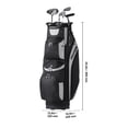 36 Inch 14 Way Top Divider Golf Cart Bag, 13 Pocket Nylon Golf Club ...
