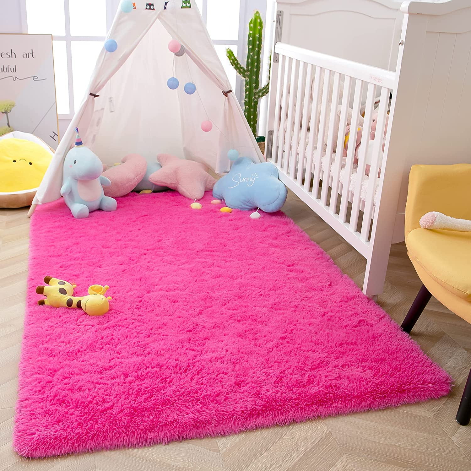 Softlife Stylish Soft Shaggy Velvet Carpet for Living Room Bedroom ...